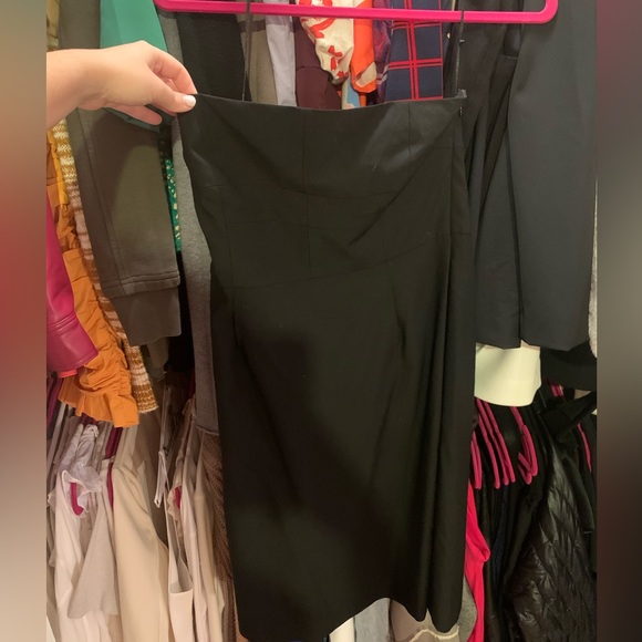 Theory | Dresses | Strapless Theory Black Fitted Cocktail Dress | Poshmark